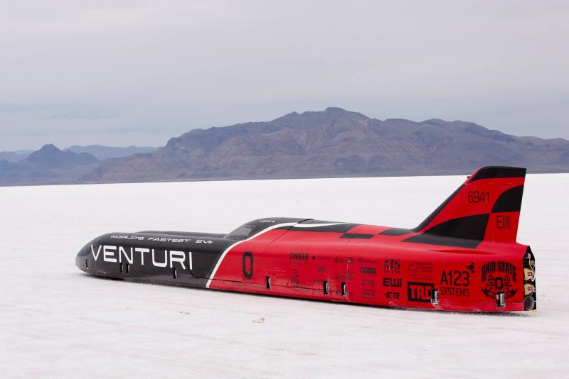 Photos of the Day: Bullet Car Expected to Break Electric Land Speed ...