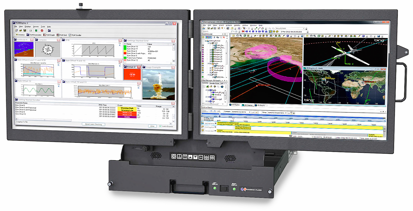 Military Grade 2U Rackmount Bi-Fold LCD Systems - Electrical ...