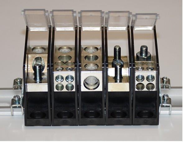 High-Power One-Pole Blocks For DIN Rail, Panel Mount - Electrical ...