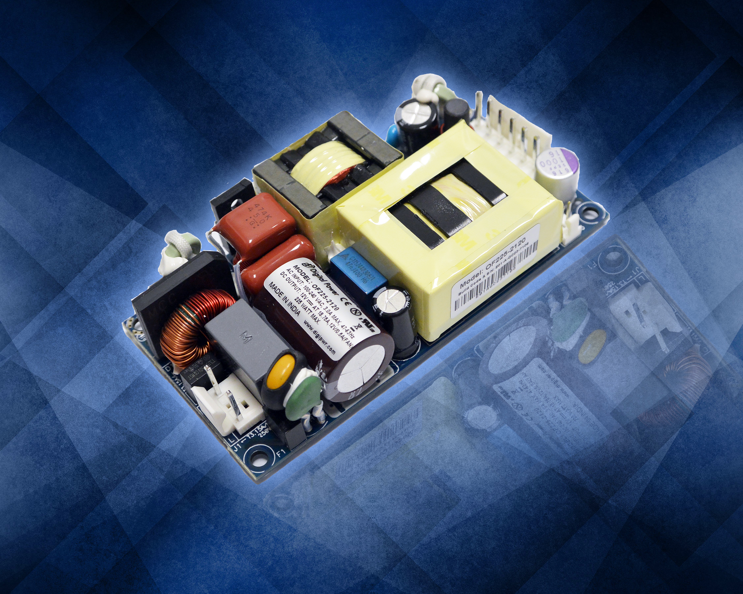 Low Profile 225 Watt Ultra High Density AC/DC ITE And Medical Power ...