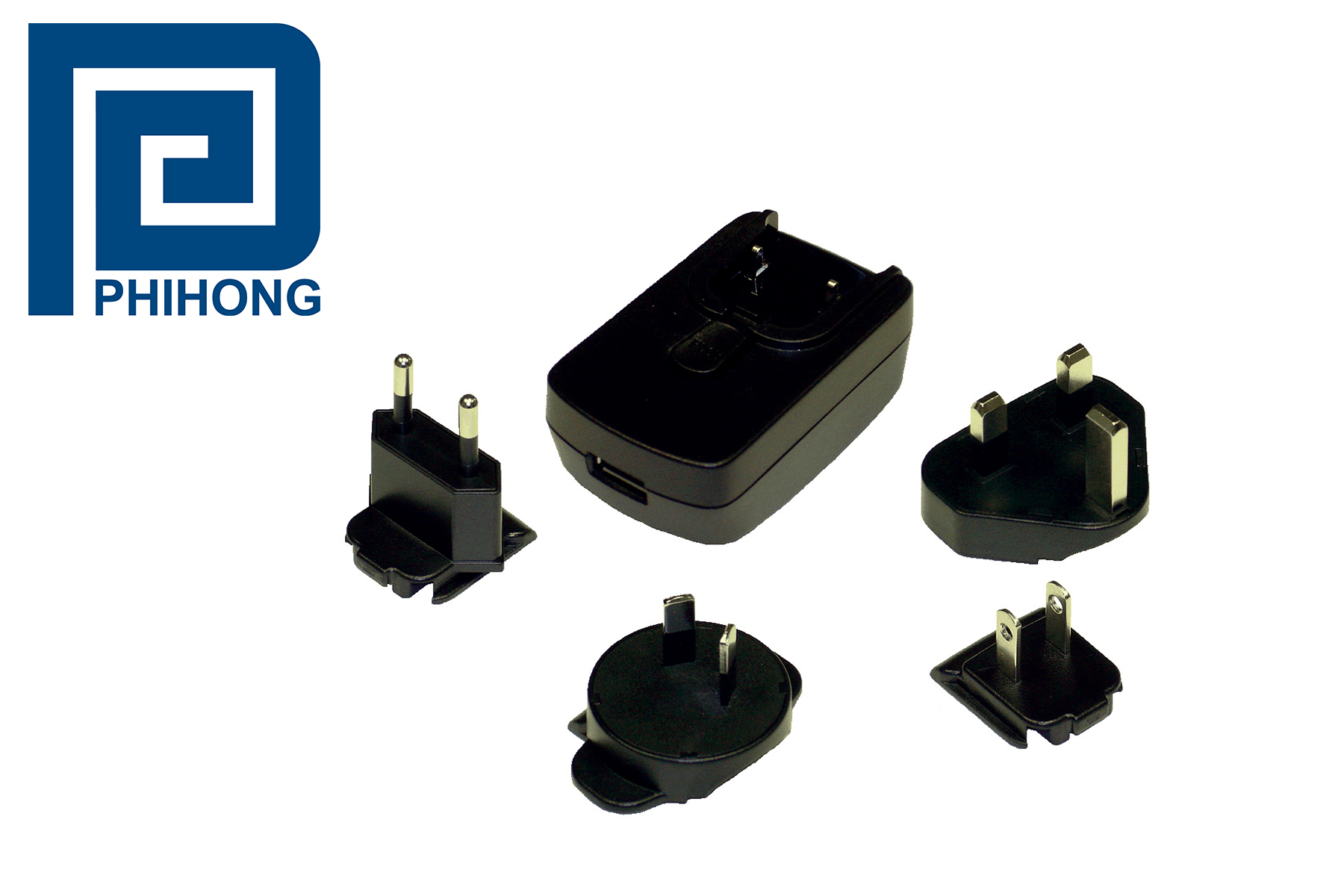 Phihong Launches 10W USB Interchangeable Plug Adapter Compliant to DOE ...